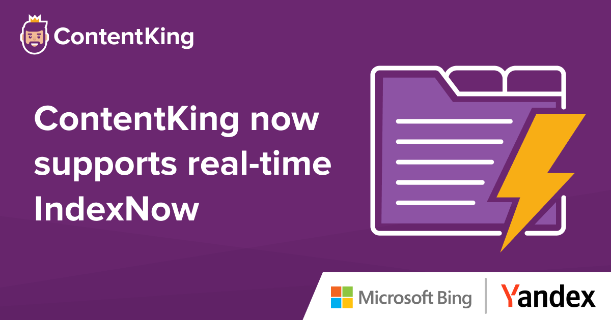 Instantly index your content with Real-time IndexNow